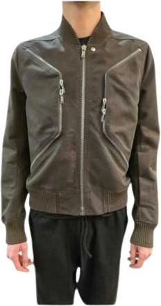 Rick Owens Homme, Vestes, Vert, Taille: XL Heizer Flight Jacket