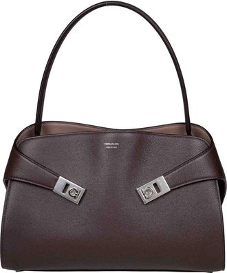 Ferragamo Schultertasche - Dunkelbraun
