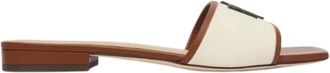 Ralph Lauren Femme, Chaussures, Beige, Taille: 39 EU Everley Slide Sandal