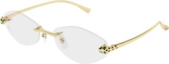 Cartier Optisches Gestell - - Accessories - unisex - Gelb - 56 MM