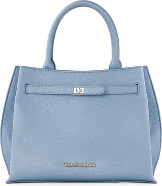 Victoria Hyde London Handtaschen Damen Gro&szlig; PU Leder Shopper Damen Handtasche Schwarz Elegant Schultertasche Damen Tote Bag f&uuml;r B&uuml;ro Arbeit Schule (Blau)