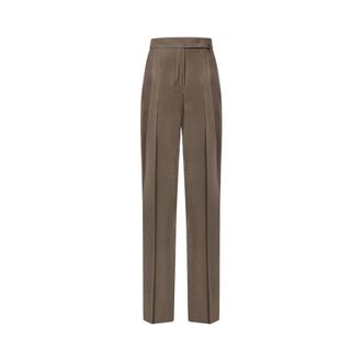 Max Mara Straight Hosen - - Trousers - Damen - Braun - M