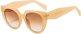 Generic Lunettes de soleil à monture large tendance pour hommes et femmes pour décoration de vacances en plein air (couleur : E, taille : moyen) 2026, D, Tail