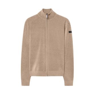 Roberto Ricci Design Gilet zipp&eacute; en maille Velvet - Homme - Pulls - Beige - Taille: 2XL