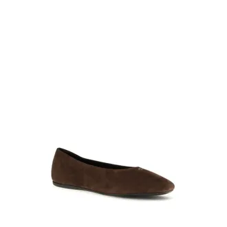 Prada Calf Leather Ballet Flat - Brown