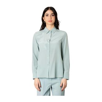 Max Mara Almina Shirt - Femme - Blouses et Chemises - Bleu - Taille: 40 FR