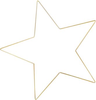 Valiclud Goldener Metallstern Wanddekoration Form zum Aufhängen Rostfreies DIY Rahmen für Fenster Wand Weihnachten Hochzeit Party und Wohnaccessoire