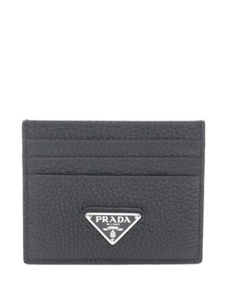 Prada porte-cartes à logo (années 2020) - Noir