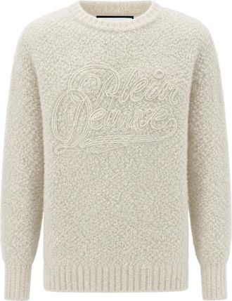 Philipp Plein Femme, Pulls, Beige, Taille: 40 FR Pull col rond