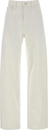 Jil Sander Femme, Jeans, Blanc, Taille: 42 FR Wide Jeans