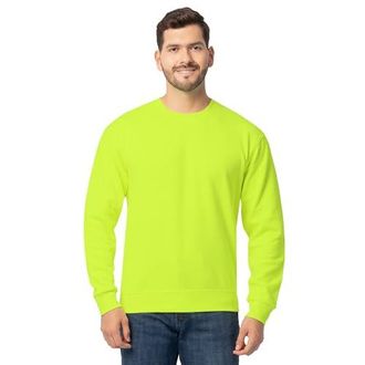 Fruit Of The Loom Fruit of The Loom Sweats &agrave; Capuche en Polaire Eversoft pour Homme, Vert s&eacute;curit&eacute;, L