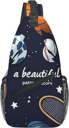 Generic Sac &agrave; bandouli&egrave;re de basket-ball, baseball, volley-ball, sac &agrave; bandouli&egrave;re de voyage pour homme, sac &agrave; dos de randonn&eacute;e