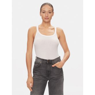 Tommy Hilfiger Top UW0UW05200 Wei&szlig; Slim Fit