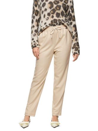 Marc Cain Schlupfhose Pants Premium Damenmode Model RHODOS, relaxed fit, feines Frischgr&auml;tmuster