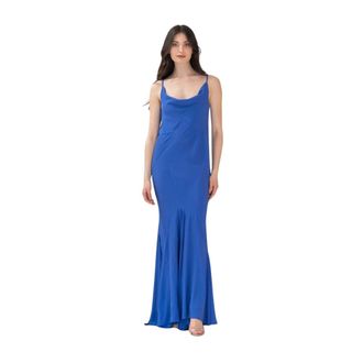 Erika Cavallini Semi Couture Damen, Kleider, Blau, LGr&ouml;&szlig;e