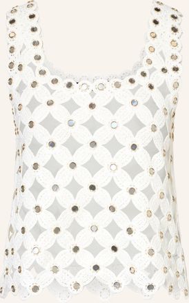 Maje Stricktop Mit Nieten weiss