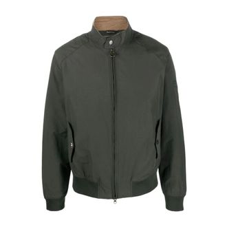 Barbour Homme, Vestes, Vert, Taille: 2XL Manteau Vert en M&eacute;lange de Coton &agrave; Col Haut