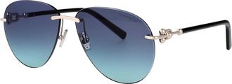 Tiffany & Co. Lunettes de soleil Pilote - unisex - Accessoires - Gris - Taille: 59 MM