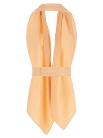 Alberta Ferretti Scarf-Effect Tunic - Peach