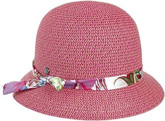 Lierys Chapeau en Paille Mayberry Femme - Made in Italy de Plage Soleil Cloche Été Printemps-été - Taille Unique Pink