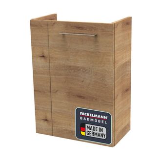 Fackelmann Milano Waschbeckenunterschrank schmal - Unterschrank f&uuml;r Waschtisch im G&auml;ste-WC (44 cm x 60 cm x 24,3 cm) - T&uuml;ranschlag rechts - SBC Badezimmerschrank