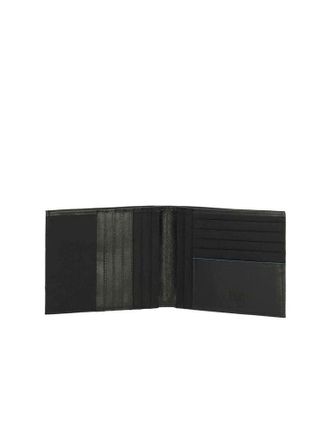 Piquadro Mens Wallet Black Recycled Nylon Bags