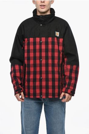 Comme Des Garçons EYE MAN Buffalo Checked Jacket with Extractable Hood Größe L