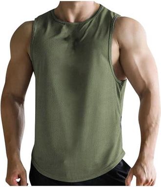 Generic D&eacute;bardeur de sport pour homme - Sans manches - Pour la course &agrave; pied, le sport - Basiques - Maillot dentra&icirc;nement musculaire - Pour l&eacute;t&eacute;, la plage, le
