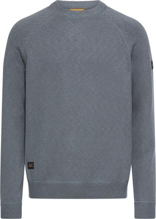 Camel Active Herren Strickpullover mit Rundhalsausschnitt Blau, Menswear-XXL