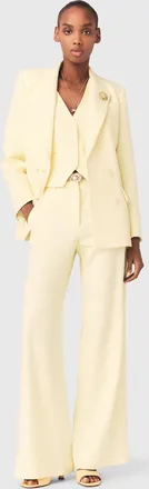 Maje Veste De Tailleur Crois&eacute;e - Jaune - Maje