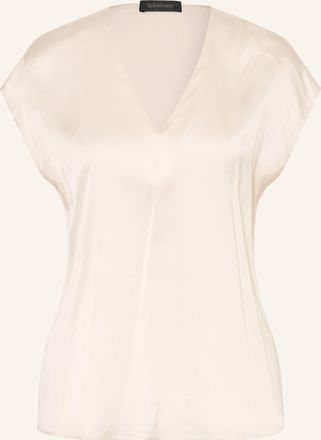 Elena Miro Elena Miro Blusentop Aus Satin beige