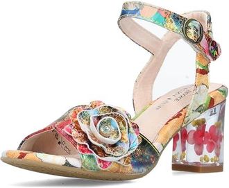 Laura Vita Sandales Mode Femme LUCIEO-25, Pointure:38 EU, La Couleur:Rouge