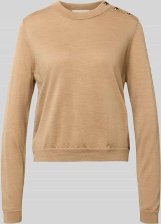 BA&SH Strickpullover aus Wolle mit Knopfleiste