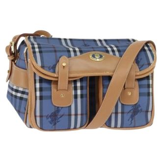 Burberry Sac bandouli&egrave;re vintage en PVC Pre-owned - Femme - Pre-owned - Bleu - Taille: ONE Size