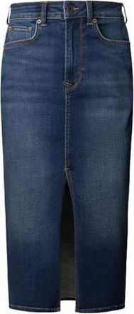 Pepe Jeans London Midi Skirt Hw Jupe, Bleu (denim-5FB), M Femme