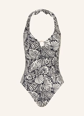 Seafolly Neckholder-Badeanzug Shells schwarz