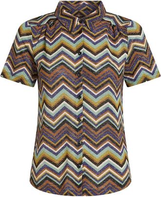 King Louie Femme, Blouses et Chemises, Multicolore, Taille: 42 FR Maisie Blouse