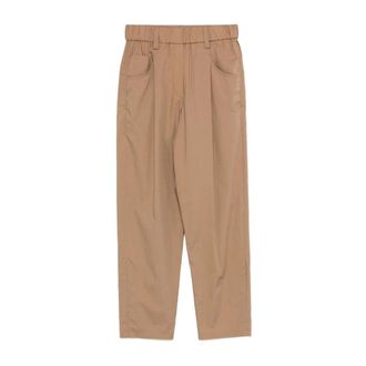 Brunello Cucinelli Elastische Hosen - - Trousers - Damen - Beige - L