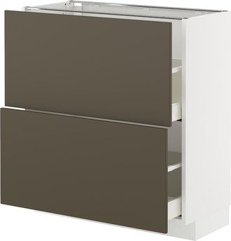 IKEA METOD / MAXIMERA Unterschrank mit 2 Schubladen