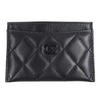 Chanel Pre-owned Leder Portemonnaies - - Pre-owned - Damen - Schwarzk - ONE SIZE