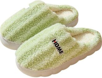 Generic Femmes &Eacute;l&eacute;gant Uni Hiver Hommes Chaud Feutre Femmes Confortable Coton Pantoufles Semelles Souple Lndoor Outdoor Hut Chaussures