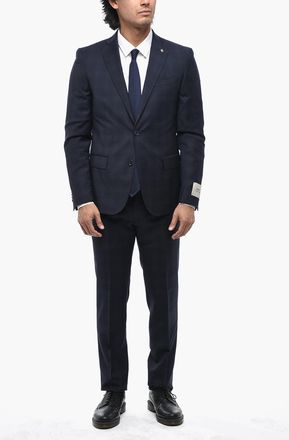 Corneliani CC COLLECTION Anzug aus Schurwolle mit District-Check-Muster Corneliani