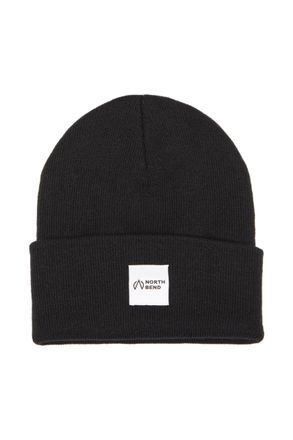 North Bend NBLou Unisex Beanie M&uuml;tze Strickm&uuml;tze modisch Outdoor Patch Aufn&auml;her atmungsaktiv w&auml;rmend OneSize, Gr&ouml;&szlig;e:ONE, Farbe:Black (1001)