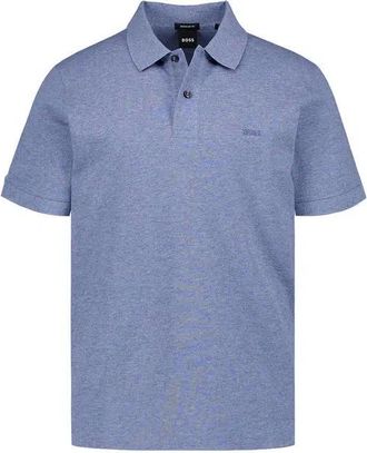 HUGO BOSS Herren Polo-Shirt blau meliert