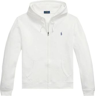 Polo Ralph Lauren Homme, Sweatshirts et sweats &agrave; capuche, Blanc, Taille: S Zip-throughs