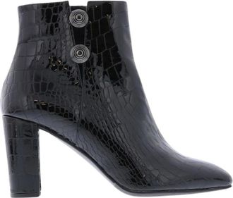 Albano Femme, Chaussures, Noir, Taille: 41 EU Patent Croco Booty