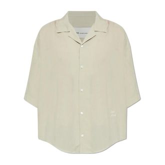 Ami Homme, Chemises, Beige, Taille: 4XL Chemise Coupe Asym&eacute;trique