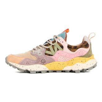 Flower Mountain Trekking Lace-Up Sneakers Senf Grau - - Shoes - Damen - Mehrfarbig - 38 EU