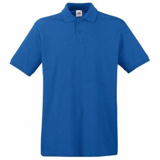 Fruit Of The Loom Polo à Manches Courtes 100% Coton piqué pour Homme (S) (Bleu Royal)