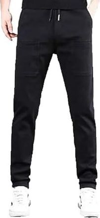 Generic TDEOK Pantalon de jogging pour homme en coton fusel&eacute; - Pantalon de sport long - Pantalon descalade - Respirant - Course - Fitness - Yoga - Pantalon de